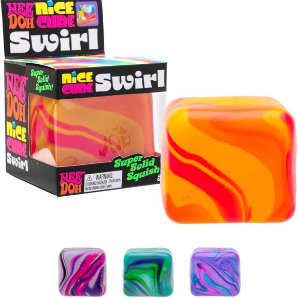 NeeDoh | Toys | Nee Doh Swirl Cube Stress Ball | Poshmark